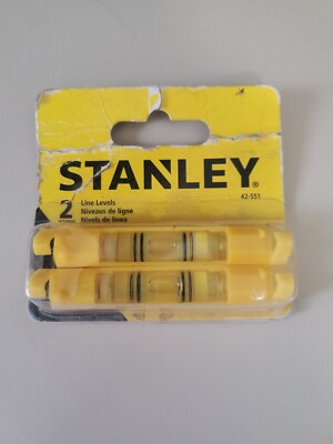 LEVEL, LINE LEVEL, Stanley, Set of Two (2), Model# 42-551, Durable | eBay