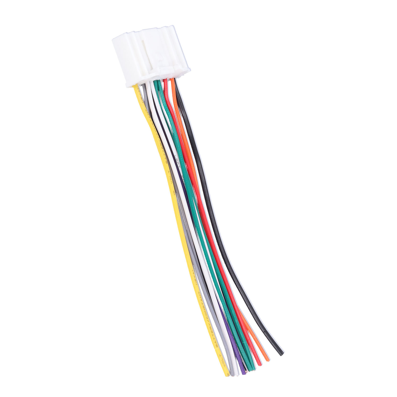 Dual Car Audio Wiring Harness Stereo 12 Pin Wire Connector Interface ...