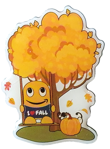 Amazon Peccy "I Love Fall" Employee Lapel Pin | eBay