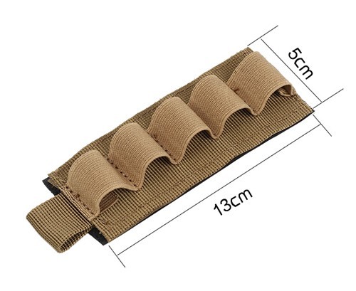 Tactical Grapeshot Shell Holder Hook&Loop w/ Back adhesive Hunting ...