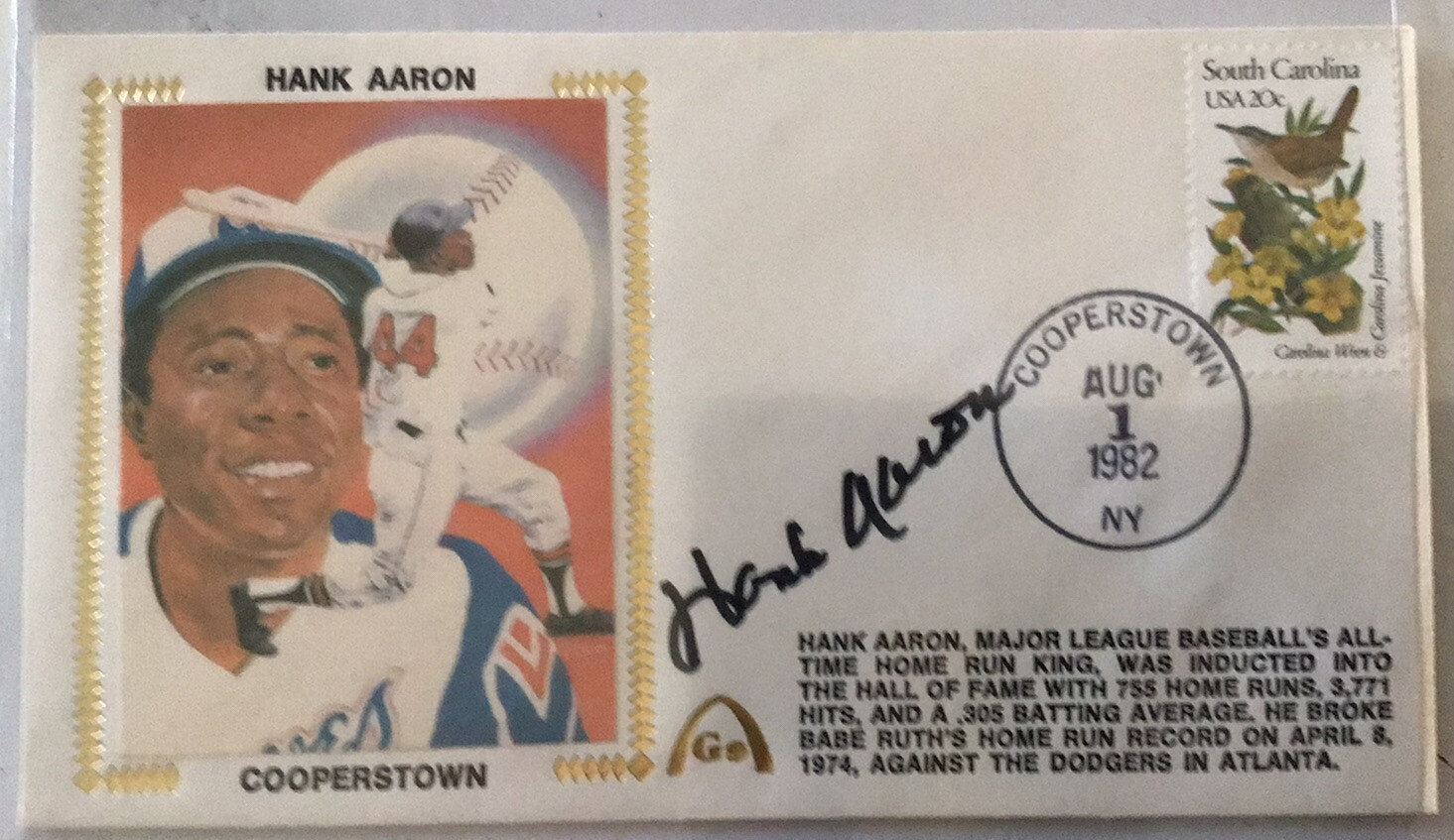 Hank Aaron | Autographed Baseball Memorabilia & MLB Merchandise