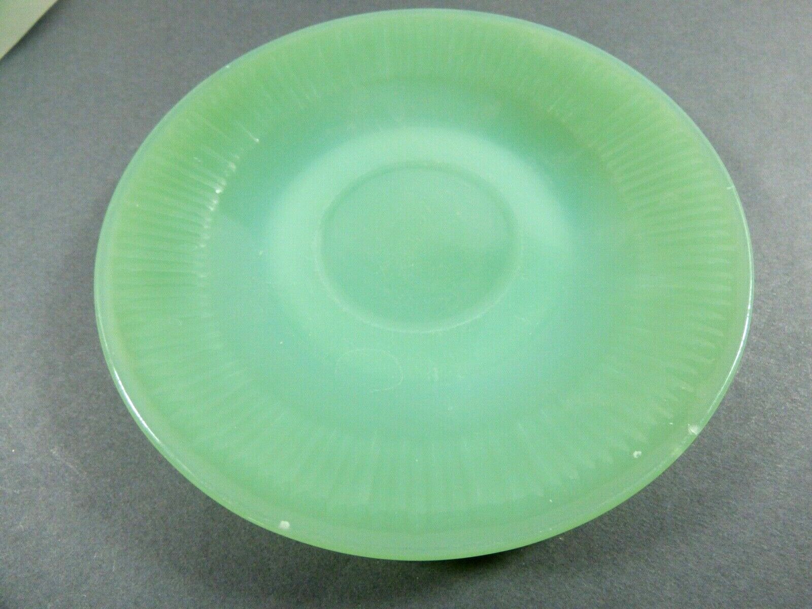 Oven Ware Fire King Jadeite Jane Ray saucer green ribbed dinnerware ...
