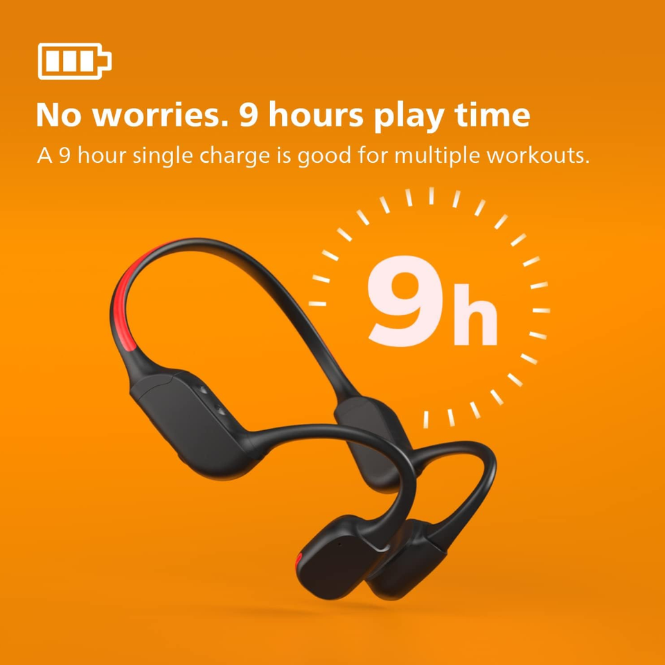 PHILIPS TAA7607BK/00 Bone Conduction Bluetooth Wireless Earphone ...