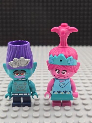 Lego Poppy And Branch Lot Of 2 41252 41256 Trolls World Tour Minifigure ...