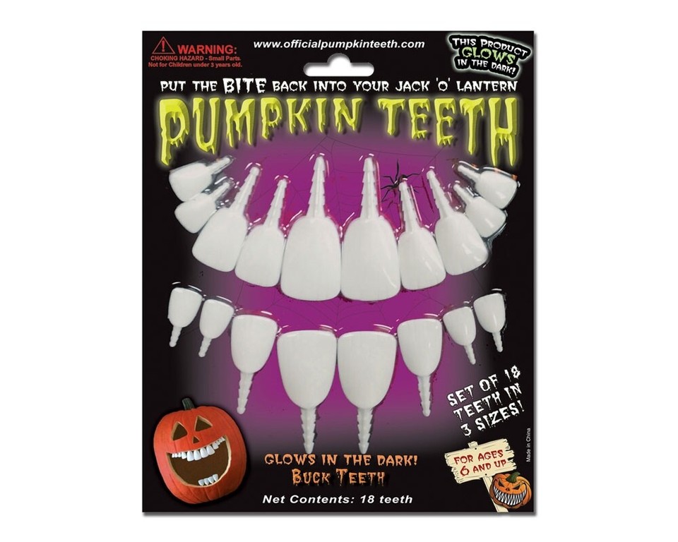 Halloween Pumpkin Teeth - Buck Teeth 3 Styles - Fun Easy Pumpkin ...