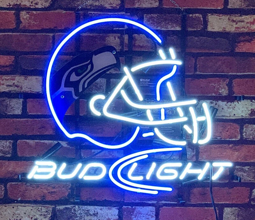 20"x16" Seattle Seahawks Helmet Beer Neon Sign Lamp Light Bar Pub Party ...