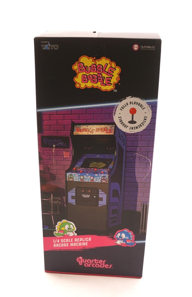 Numskull Official Taito Bubble Bobble Quarter Size Wooden Arcade ...