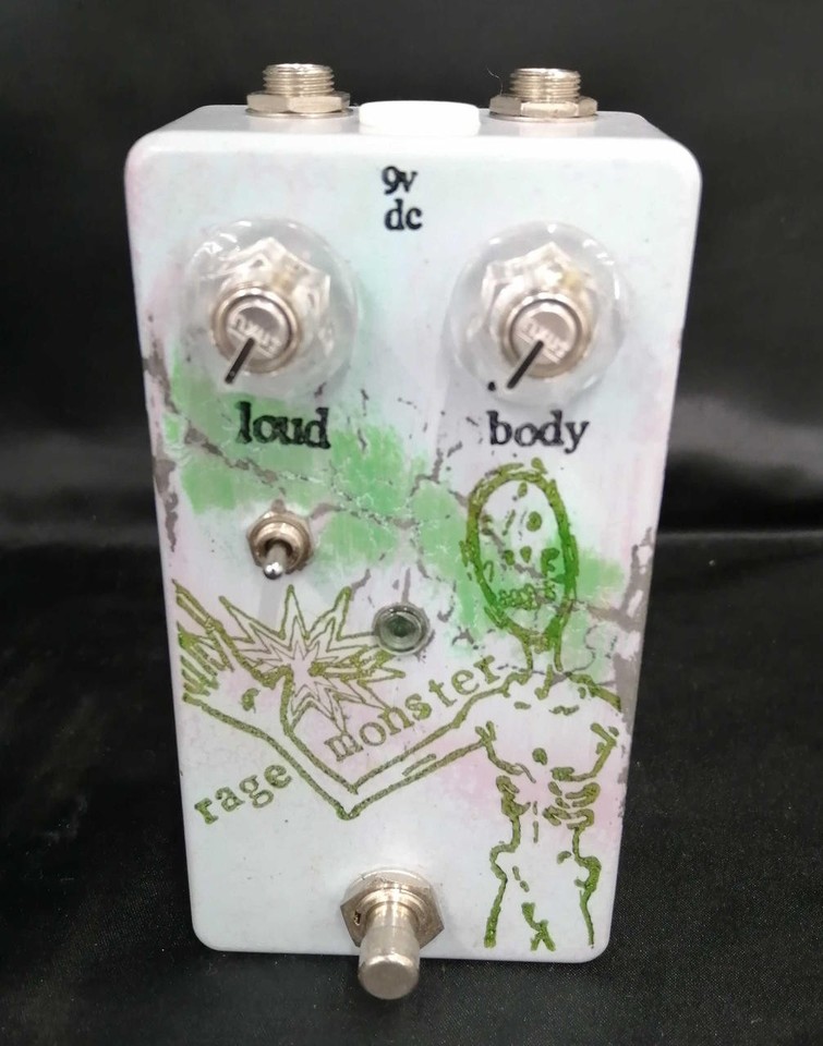 Pedale per chitarra Rage Monster Malaise Forever Purple Green Effects ...