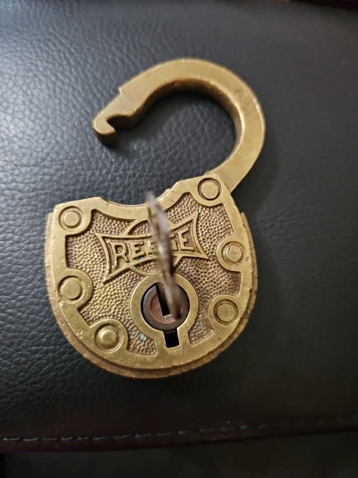Antique Reese PADLOCK WITH KEY - Authentic Lock 🔐 | eBay