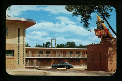 Motel Hotel Postcard Colorado CO Colorado Springs Dale Motel chrome | eBay