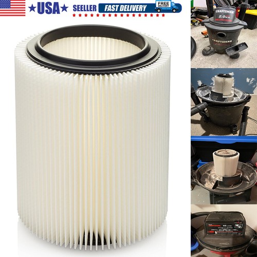 Replacement Shop Vac Filter for Sears Craftsman 5+ 6 8 12 16 gallon Wet ...