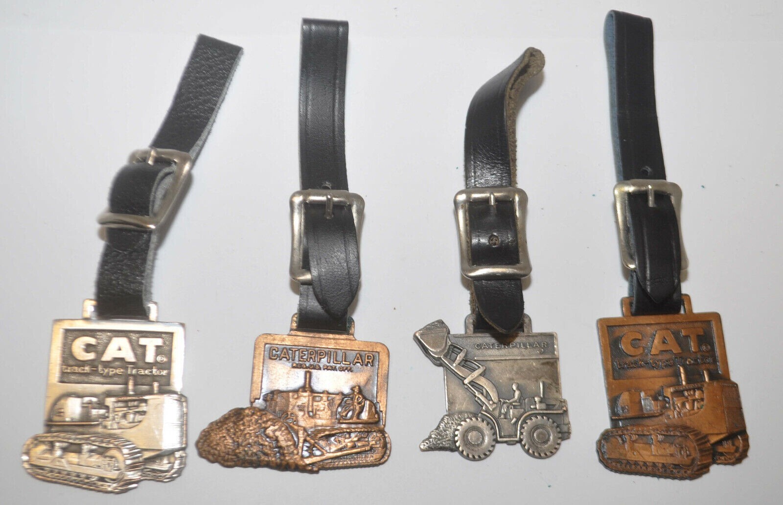 Vintage CAT CATERPILLAR Heavy Equipment Watch Fob Lot of 4 | eBay