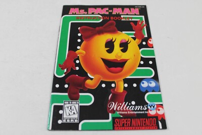 Ms. Pacman - Original Super Nintendo Manual | eBay