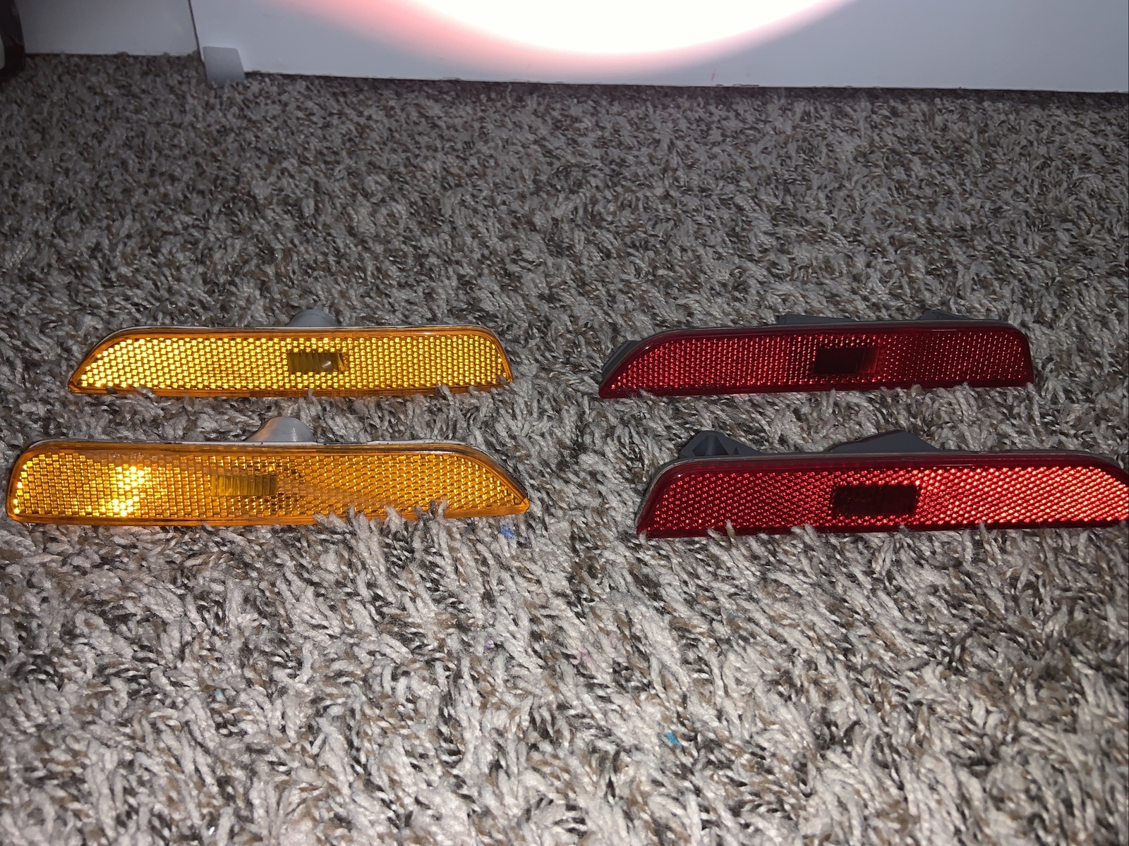 2010-2012 MUSTANG OEM SIDE MARKERS FRONT AND REAR WITH ORIGINAL BULBS ...