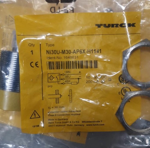 TURCK NI30U-M30-AP6X-H1141 30MM THREADED UPROX BARREL INDUCTIVE ...