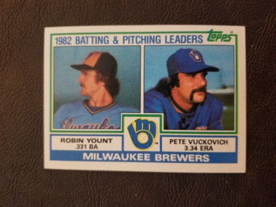 TEAM CHECKLIST UNMARKED 1983 TOPPS BASEBALL CARD #321 MILWAUKEE BREWERS ...