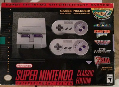 Authentic Custom SNES Classic Bundle with HDD for 416 More Games, OTG ...