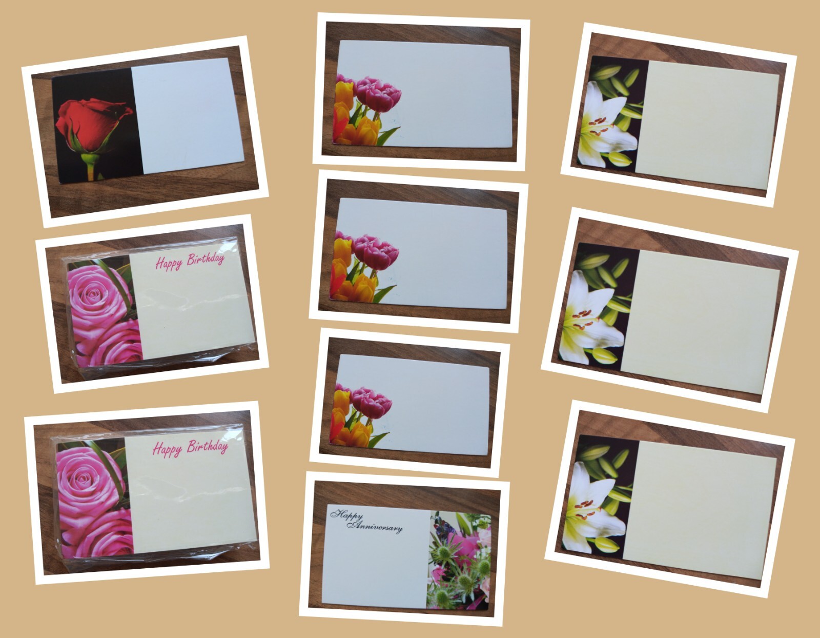 FLORIST FLOWER MESSAGE CARDS 10 MIXTURE loving memory funeral NEW BABY ...