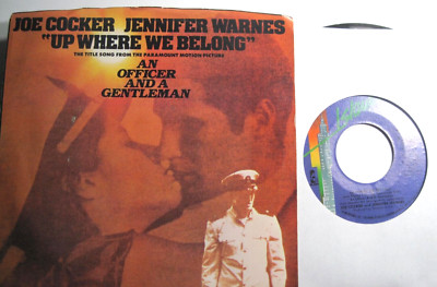 JOE COCKER & JENNIFER WARNES * 45 * Up Where We Belong * 1982 #1 ...