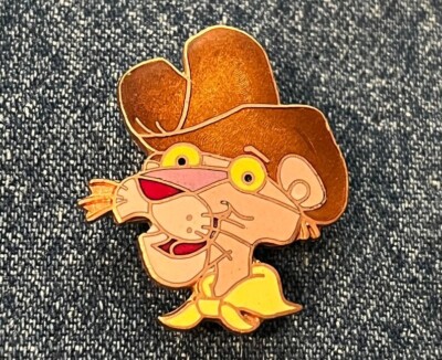Pink Panther Pin wearing Cowboy Hat ~ Vintage Cloisonne | eBay