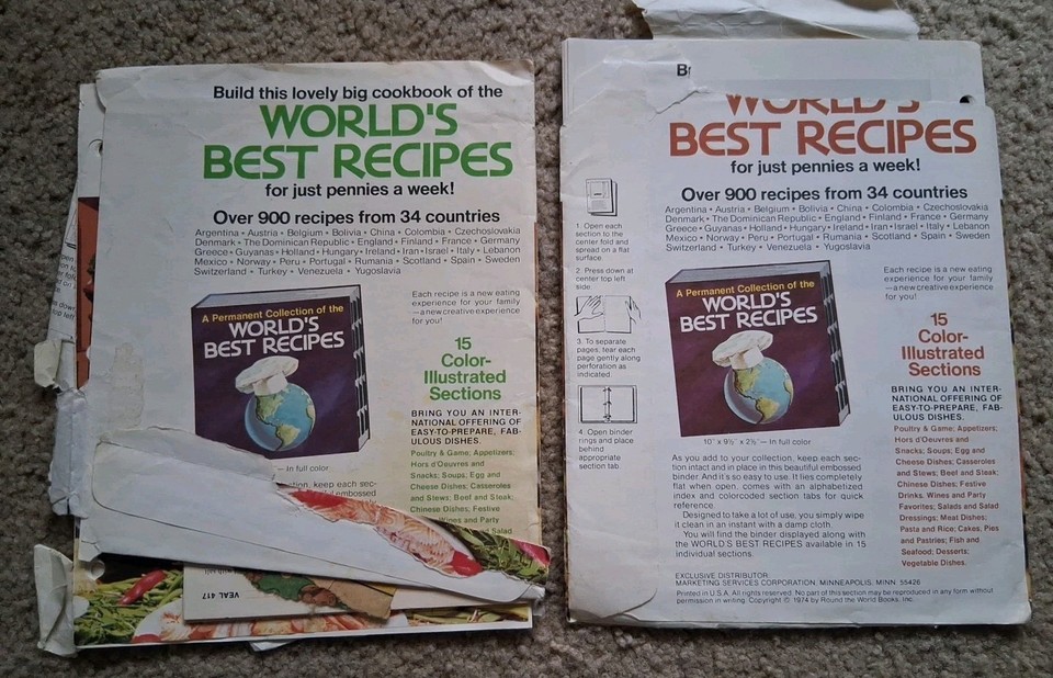 Lot of 20 Vintage COOK BOOKS & RECIPE BOOKLETS - 60s to 80s - FUN TO ...