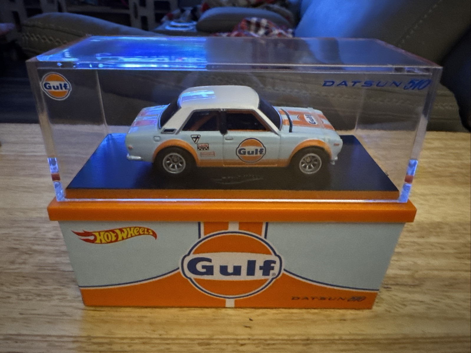 Hot Wheels Collectors RLC Exclusive Datsun 510 Toy Car - Gulf Powder ...