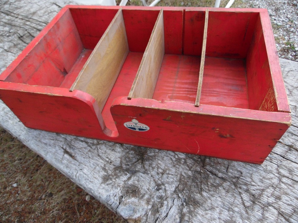 Vintage Standard Oil Co Stickers , Heating Oil & Gas Can Display Rack ...