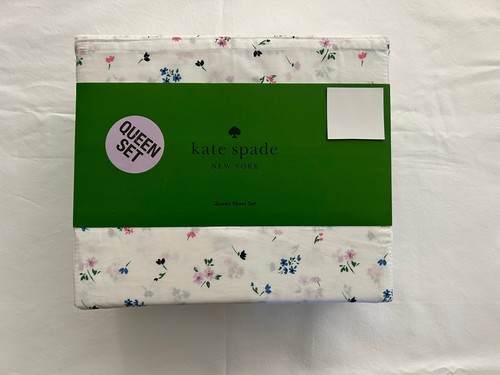 NEW 4pc Kate Spade Queen Sheet Set Lavender Pinks Blues & Green Floral ...