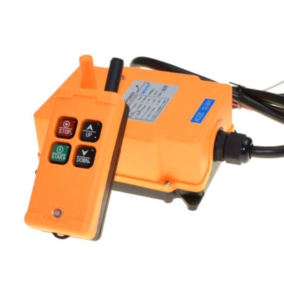 4 Key Electric Wireless Cordless Crane Radio Hoist Remote Control HS-4 ...