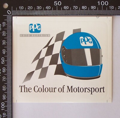 VINTAGE PPG AUTO REFINISH PAINT CAR AUTO SHOP RACING SPONSOR PROMO ...