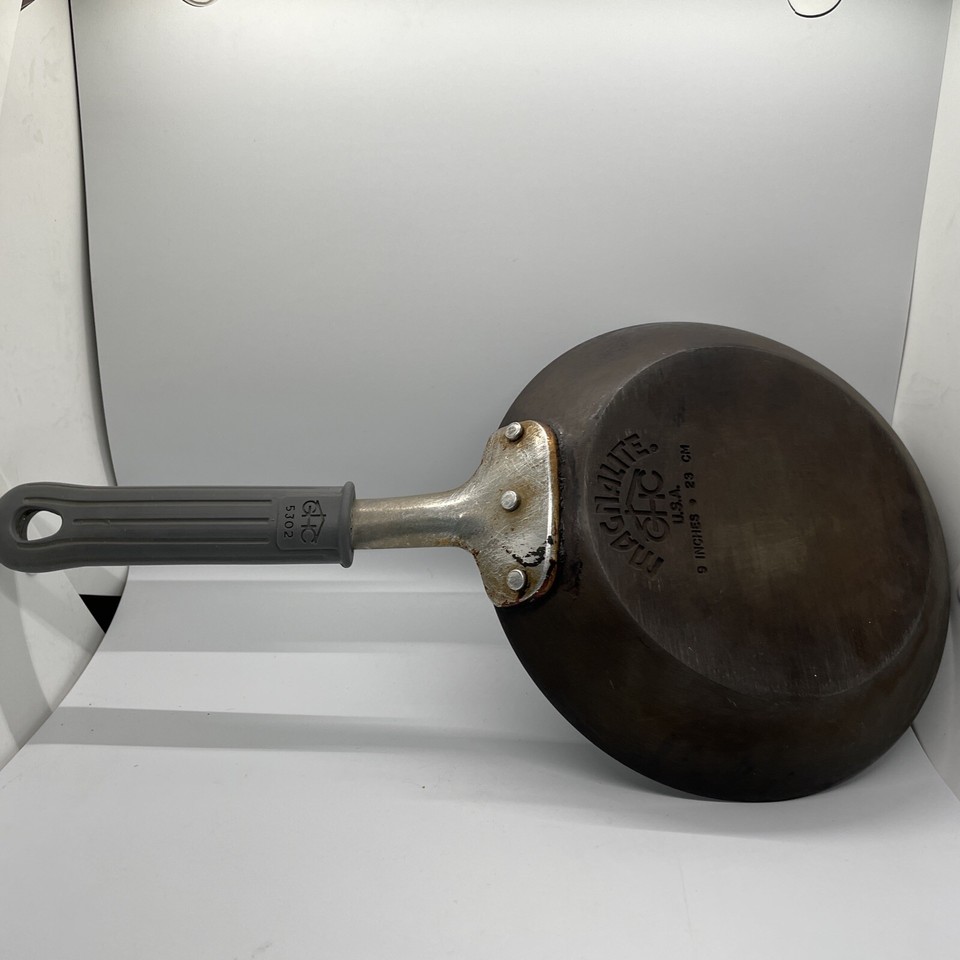 GHC Magnalite 8” Skillet Frying Pan 5302 Heavy Steel 2” Deep USA READ ...