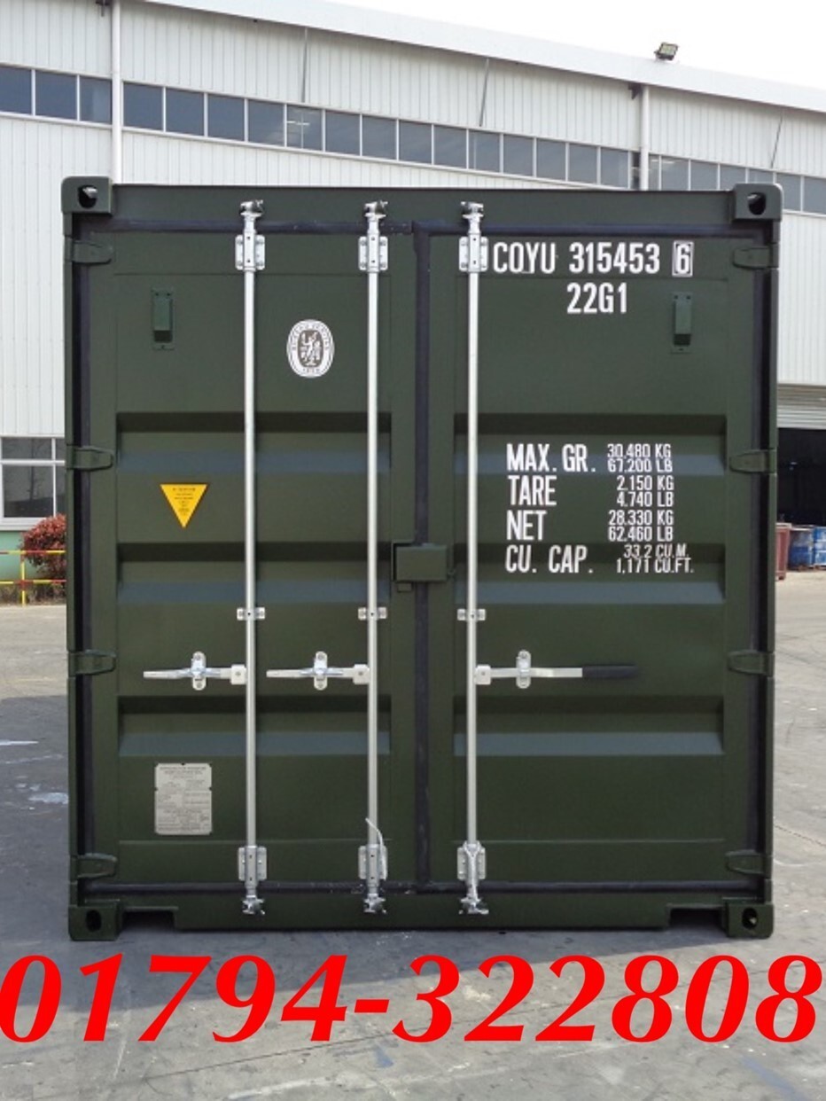 Shipping Containers 20 ft RAL6007 01202-237162 Southampton £1845+vat ...