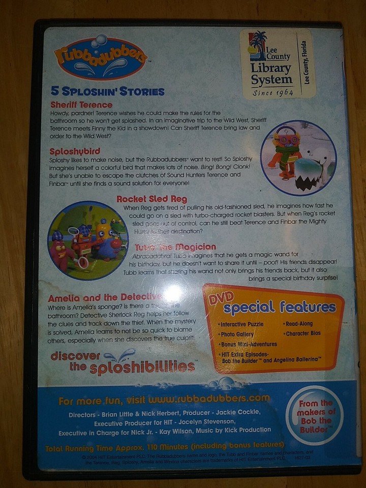 Rubbadubbers High Noon in the Bathroom DVD Rare OOP Kids Show ...