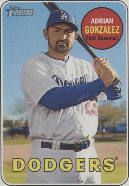 2018 Topps Heritage - High Number SP #490 Adrian Gonzalez for sale ...