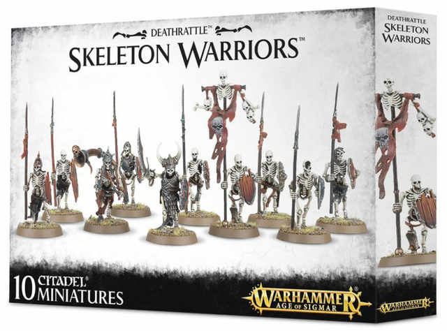 Games Workshop Warhammer Skeleton Warriors X10 Deathrattle Skeletons GW ...