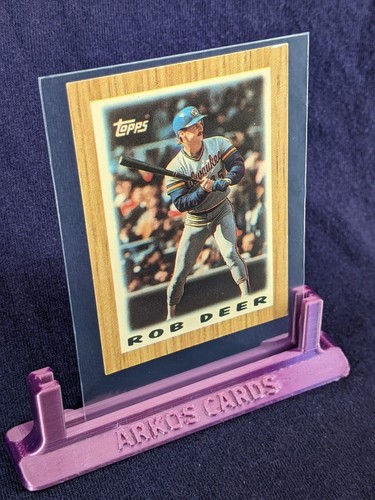 ROB DEER 1987 Topps Mini Card #59 Milwaukee Brewers | eBay