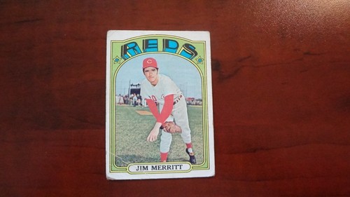 1973 TOPPS #738 JIM MERRITT (MARK ON BACK CREASE LOW LEFT0 BASEBALL ...