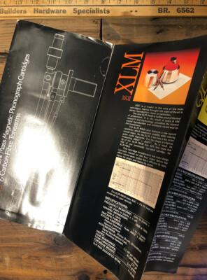 ADC ZLM QLM XLM LMF-1 -2 Tonearms & Carts 6 pg Foldout Dealer Brochure ...