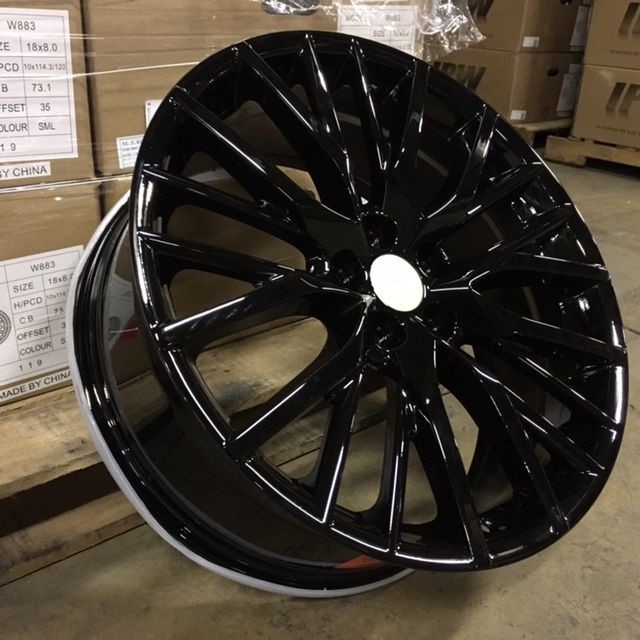 18" 2017 GLOSS BLACK FSPORT STYLE WHEELS RIMS FITS LEXUS IS IS300 IS250 ...