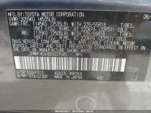 Driver Front Door Windows Electric EV Fits 06-14 RAV4 3425010 | eBay