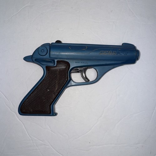 Zebra II Vtg 1960s Automatic Plastic Pellet Blue Toy Pistol Untested | eBay