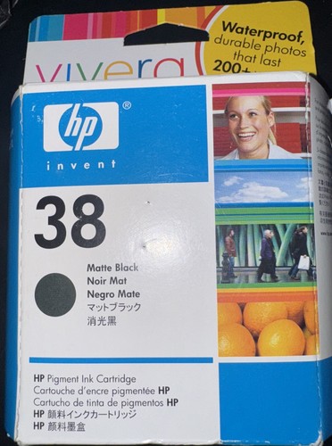C9412A Genuine HP 38 Matte Black Ink Cartridge For B9180 Photosmart | eBay