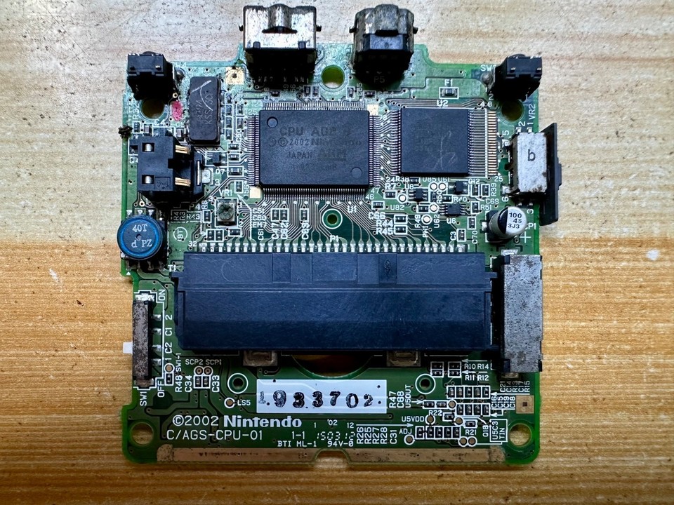 Nintendo Gameboy Advance SP AGS001 Handheld Motherboard Unit - Parts or ...