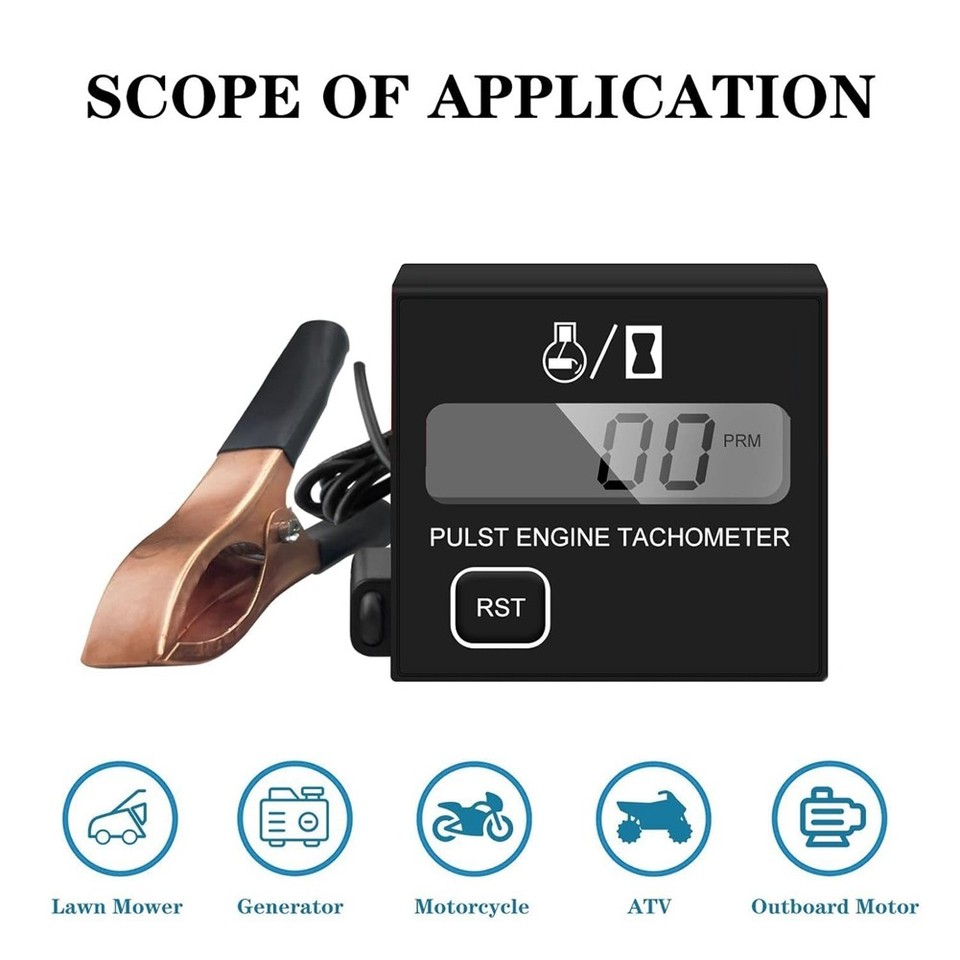 Digital Chainsaw Tachometer Small Engine Tachometer Digital Display ...