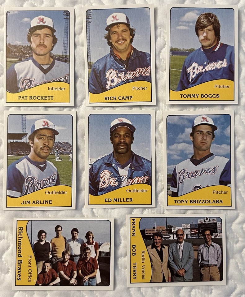 1979 RICHMOND BRAVES TCMA SET singles see dropdown for available ...