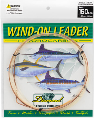 Diamond Fluorocarbon Wind-On Leader - Clear - New in Packaging | eBay