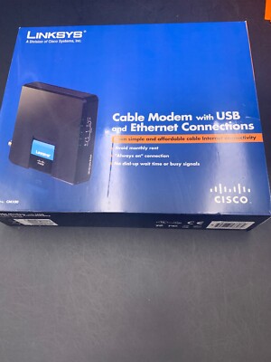 Cisco-Linksys Cable Modem with Ethernet USB Connection CM100 ...