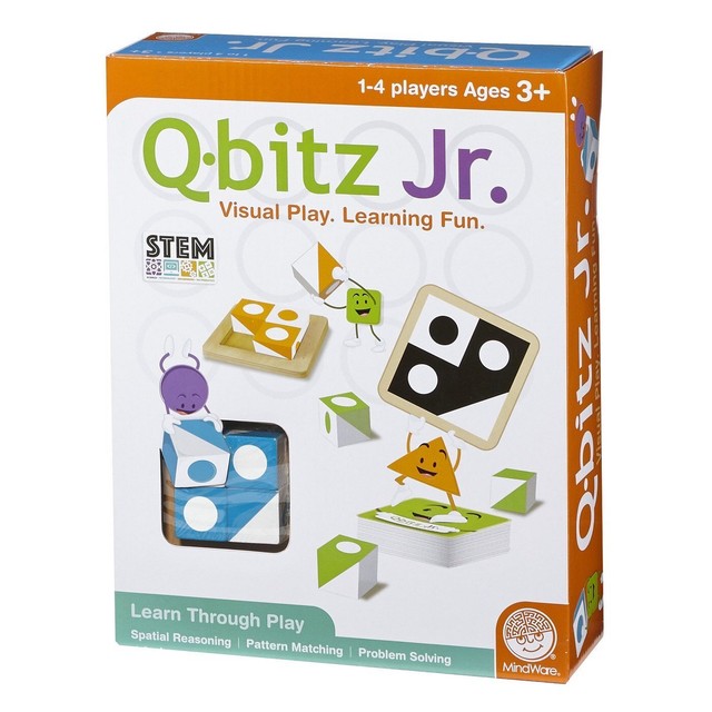 Q-bitz Jr. Game by MindWare Learn Through Play Ages 3 for sale online ...