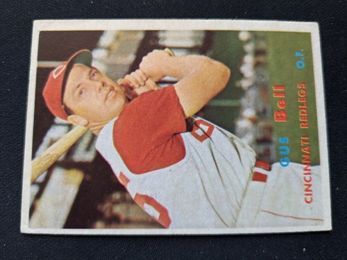 1957 Topps Baseball Card # 180 Gus Bell - Cincinnati Reds (VG/EX) | eBay