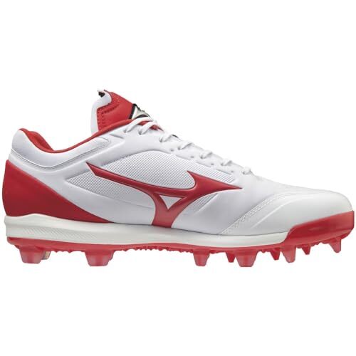 MIZUNO Baseball Spikes DOMINANT 3 TPU 11GP2022 White x Red 28.5cm US10 ...